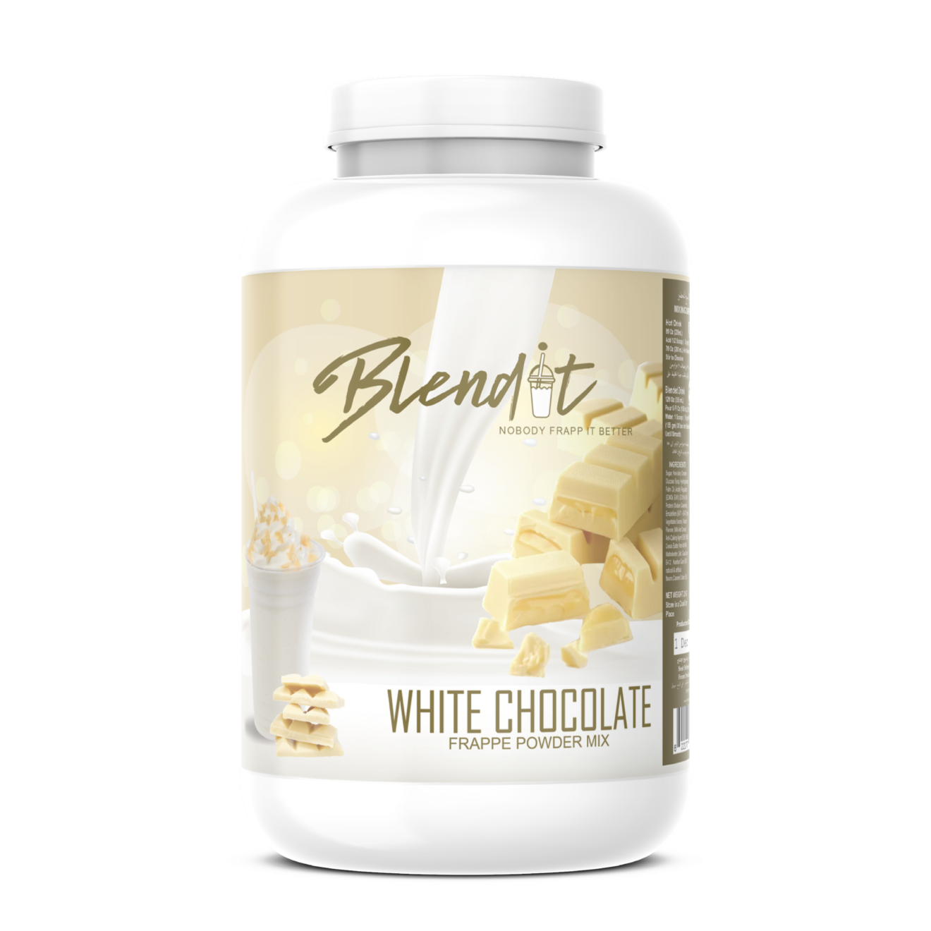 WHITE CHOCOLATE FRAPPE POWDER MIX – Blendit Frappe